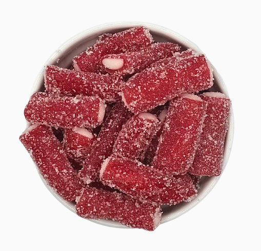 Mini Sour Strawberry Logs – Sukker Baby Inc.